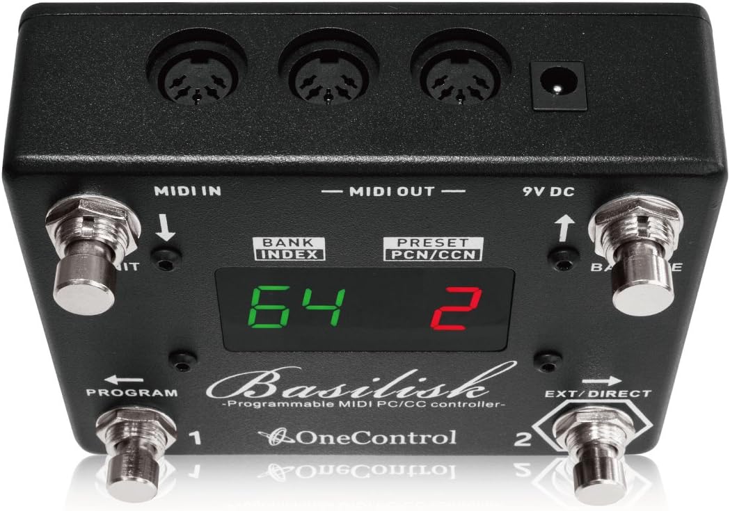 One Control Basilisk Programmable MIDI PC/CC Controller Guitar Effects ...