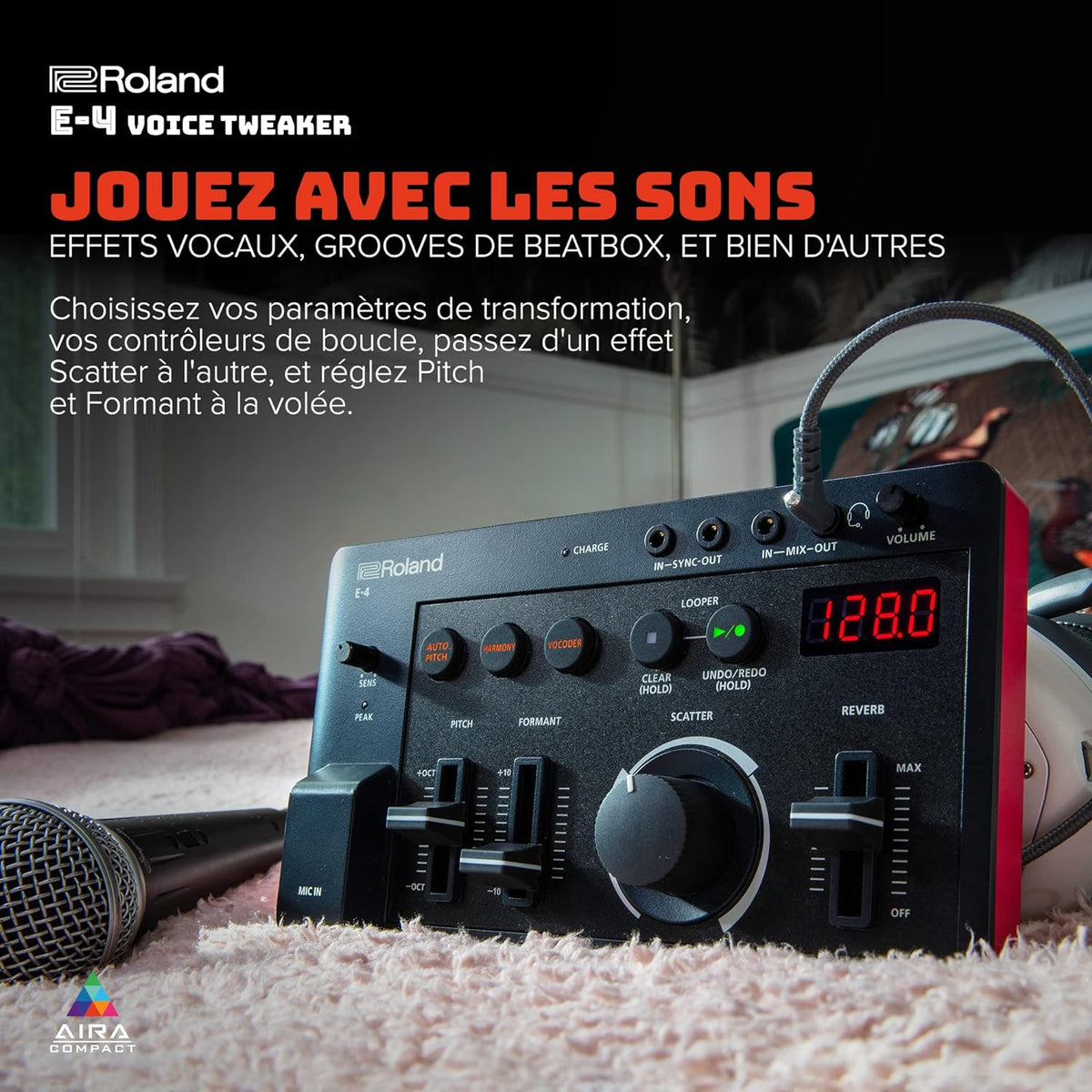 Roland E-4 Voice Tweaker Aira Compact Vocal Effector Brand New with BO ...