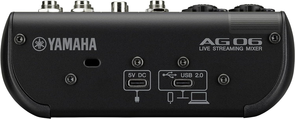 YAMAHA AG06 AG06MK2 B Black 6ch Live Streaming Mixer USB Audio Interfa ...