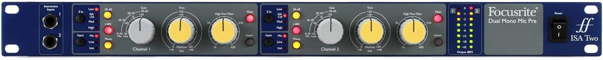 Focusrite ISA Two 2ch Dual Microphone Preamplifier Module BRAND NEW ...
