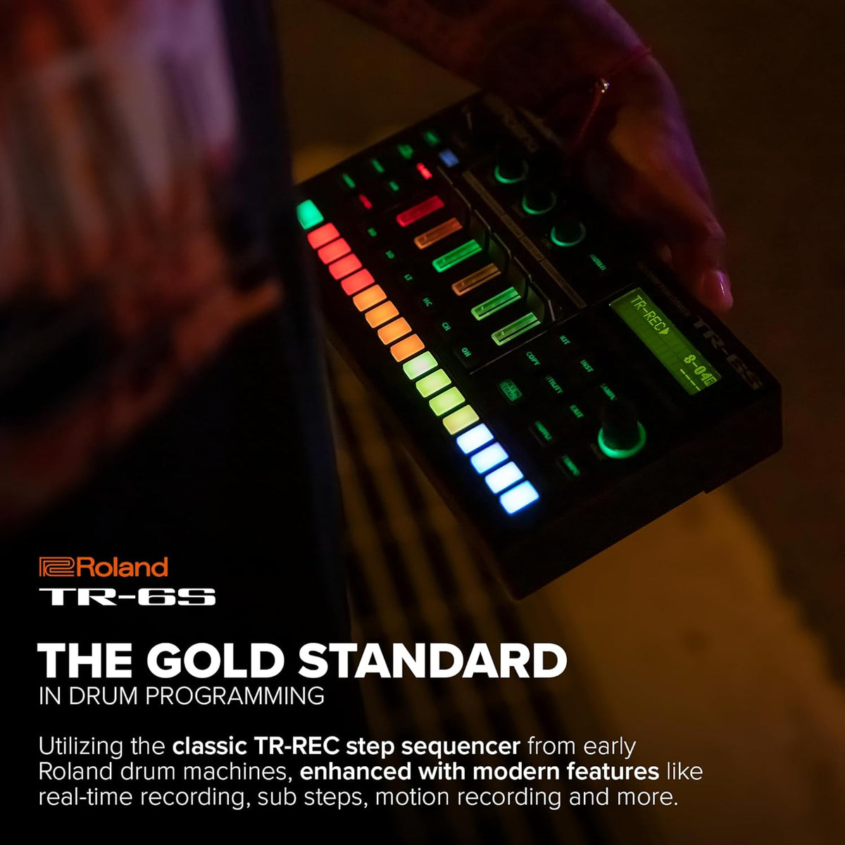 ROLAND TR-6S Rhythm Performer 6 Tracks Compact Drum Machine Sequencer ...